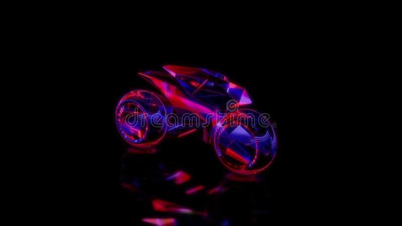 Rendering 3D Animation, VISUAL EFFECTS Motorcycle Robot Model on a ...