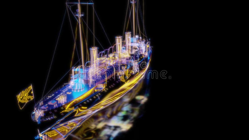 Rendering 3D Animation, VISUAL EFFECTS Oceanic Patrol Ships Model on a ...
