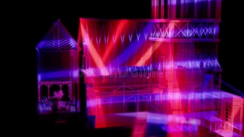 Rendering 3D Animation, VISUAL EFFECTS Old Medieval House Model on a ...