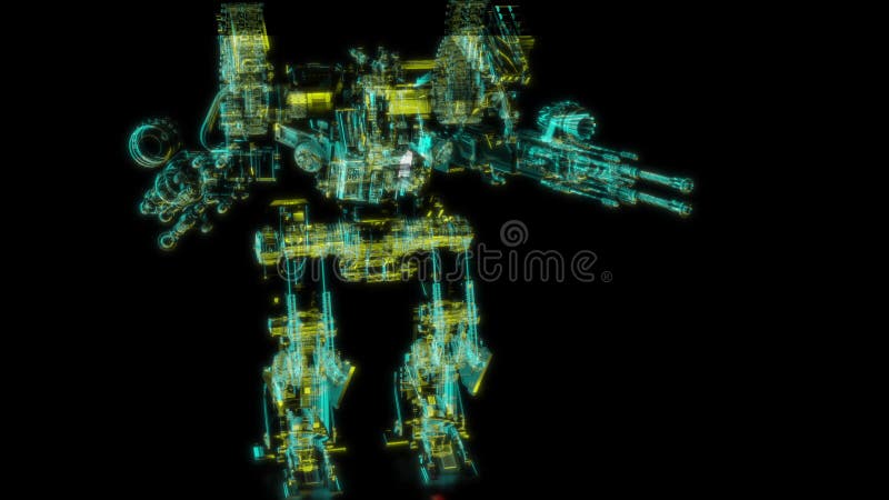 Rendering 3D Animation, VISUAL EFFECTS Sci-fi Transformers Robot Model ...