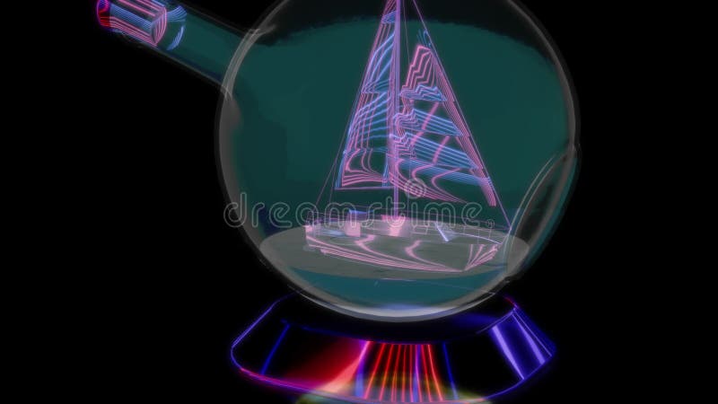 Rendering 3D Animation, VISUAL EFFECTS Ship in a Bottle Model on a ...