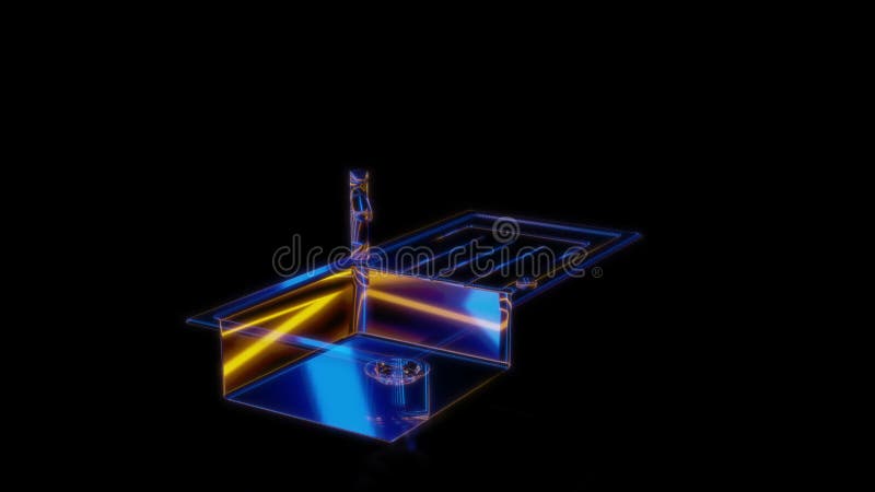 Rendering 3D Animation, VISUAL EFFECTS Sink with Tap and Drain Model on ...