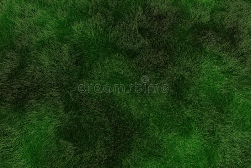 3d Rendering of a 3d Illustration of Rough Grass Stock Illustration ...