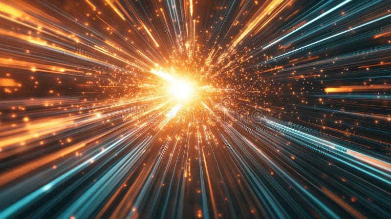 Rendering of Fast Motion Light Streaks with a Glowing Sun Flare ...