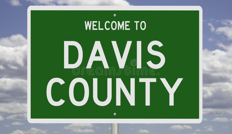 Road sign for Davis County stock image. Image of auto - 165435967