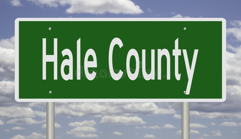 Road sign for Hale County stock illustration. Illustration of ...