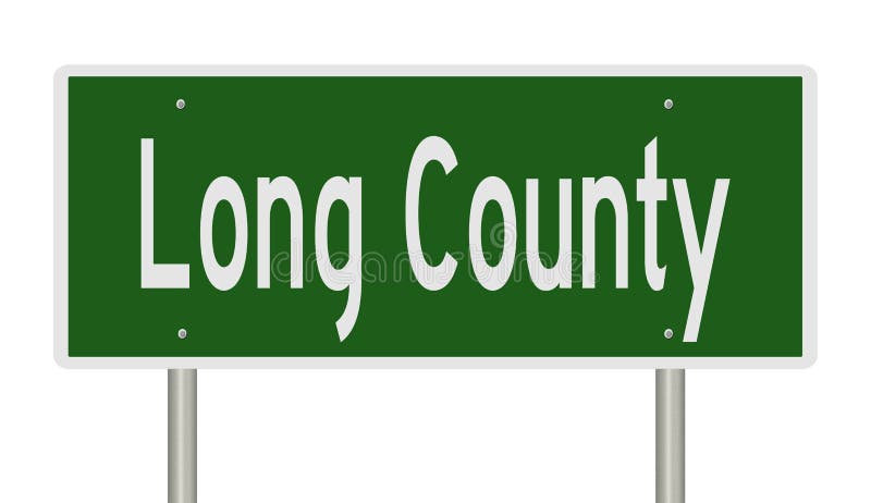 Map of Long County in Georgia Stock Vector - Illustration of federal ...