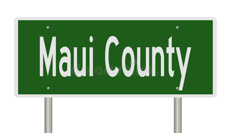 Maui map on road sign. stock vector. Illustration of rhombus - 111145060