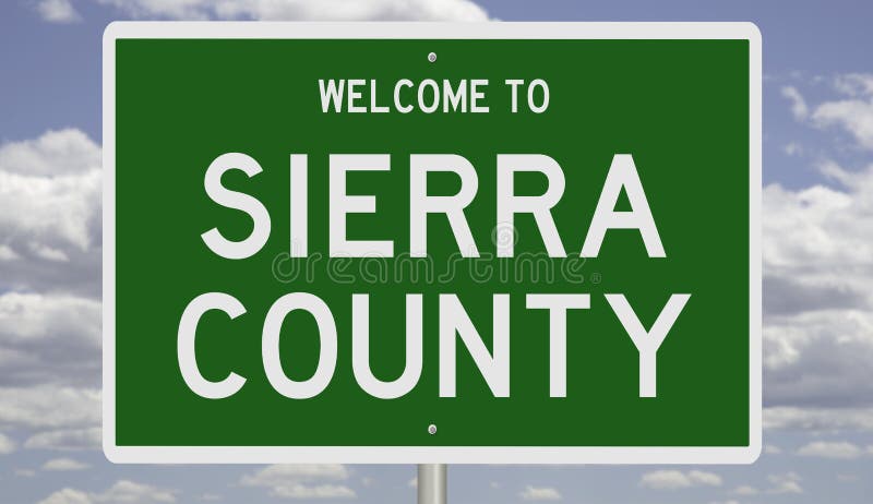 Road Sign for Sierra County Stock Photo - Image of states, destination ...