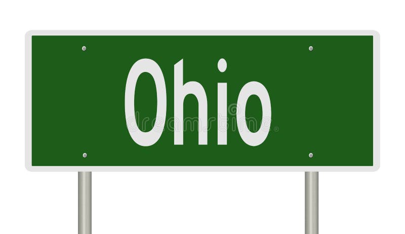 Highway sign for Ohio stock illustration. Illustration of america ...