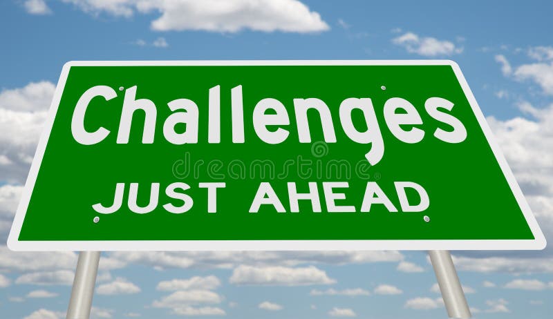 Challenges Ahead Sign Stock Illustrations – 72 Challenges Ahead Sign ...