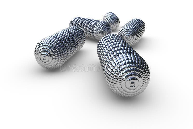 Rendering metal capsules stock illustration. Illustration of drug ...
