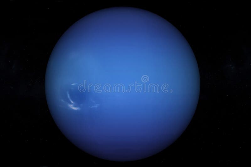 3d Illustration of the Gas Planet Neptune on a Star Background Stock ...