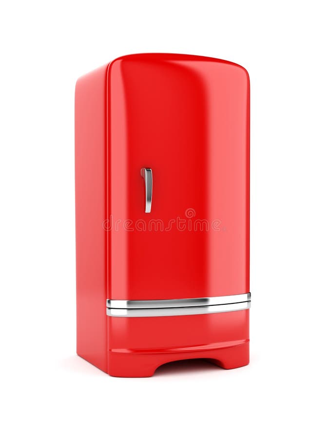 Red Retro Refrigerator Stock Illustrations – 680 Red Retro Refrigerator ...