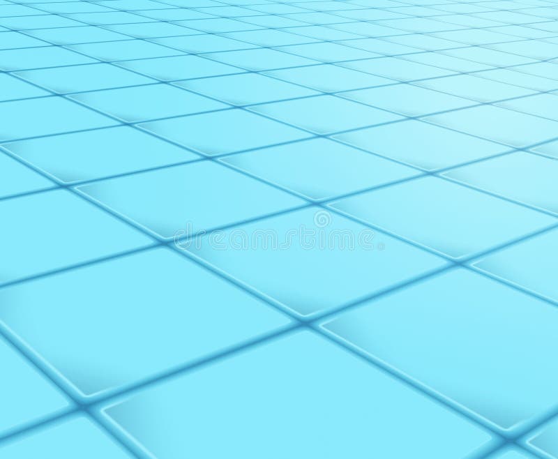 Rendering Reflective Surface or Floor Made of Square Tiles Stock Photo ...