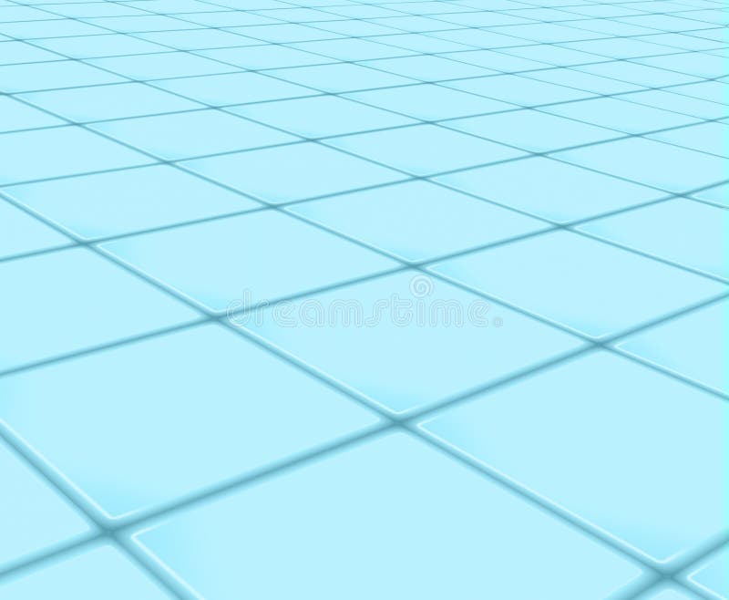 Rendering Reflective Surface or Floor Made of Square Tiles Stock ...