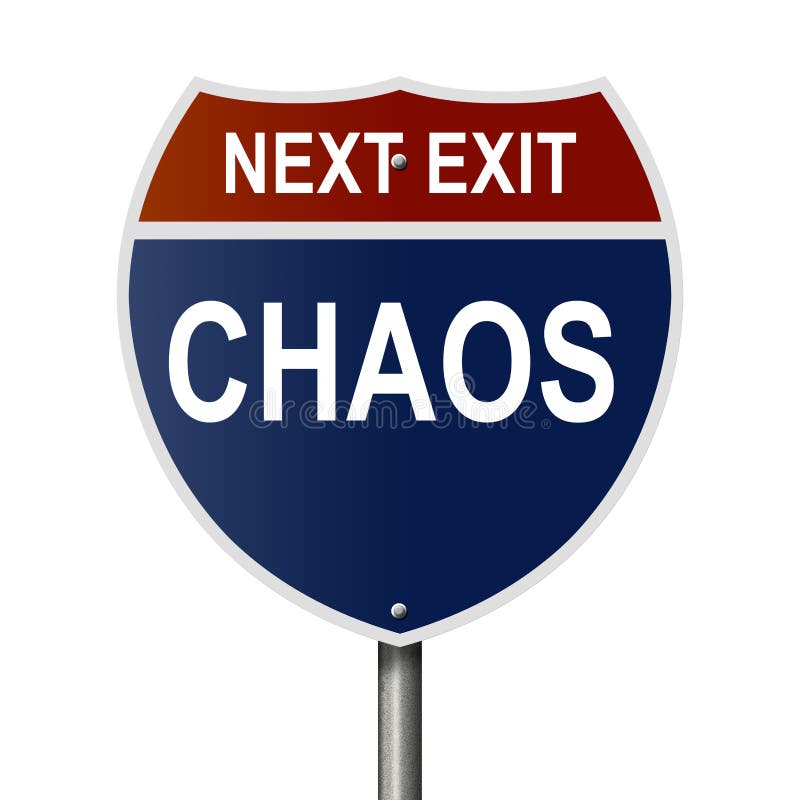 Red, White and Blue Highway Sign Stock Illustration - Illustration of ...