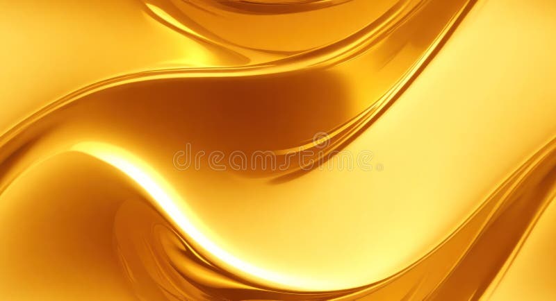Rendering of Shinny Gold in Abstract Geometry Shape. for Precious ...