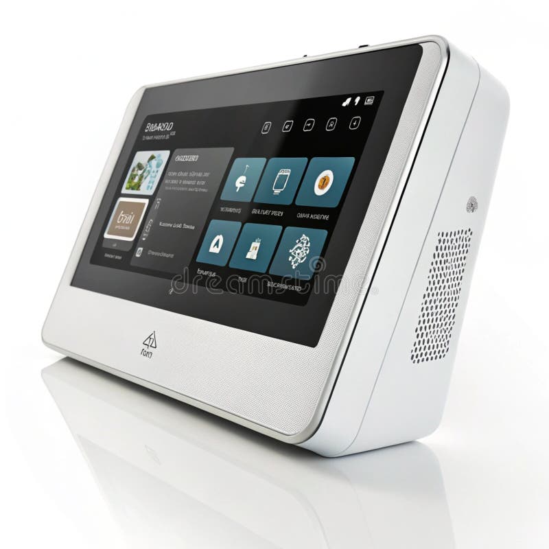 Rendering of Smart Home Device Stock Illustration - Illustration of ...