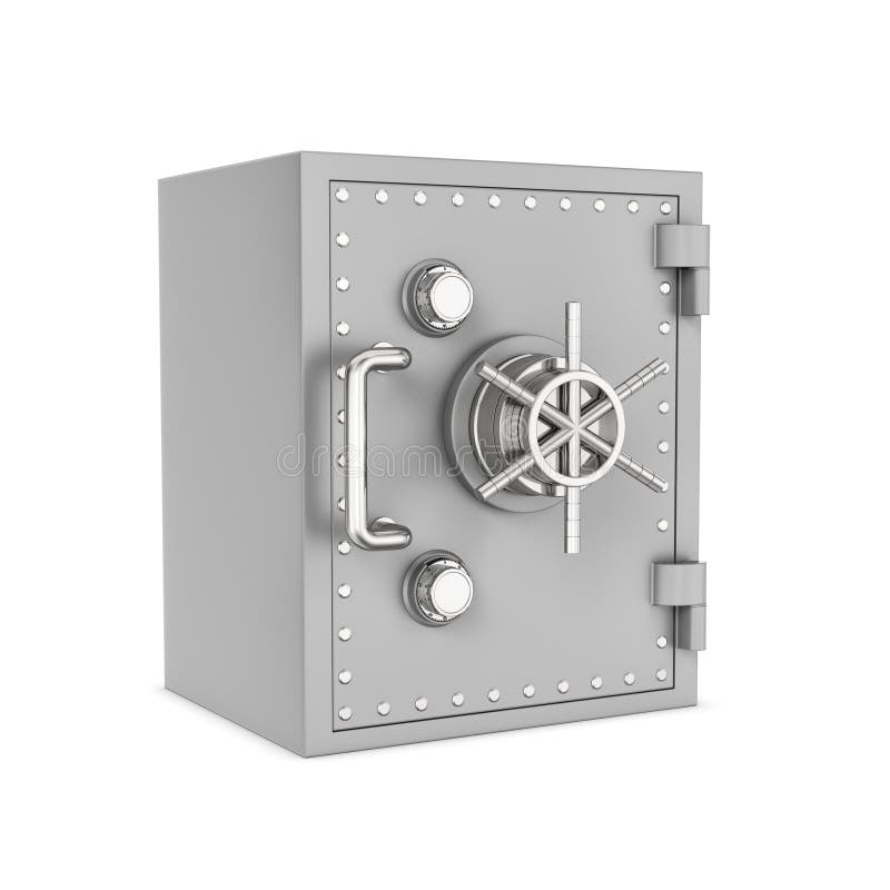 Metal Safe Front stock photo. Image of knob, isolated - 27687810