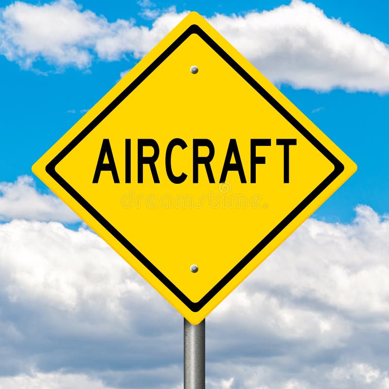 Rendering of a Yellow Highway Sign Stock Illustration - Illustration of ...