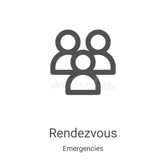 Rendezvous Icon Vector from Emergencies Collection. Thin Line ...