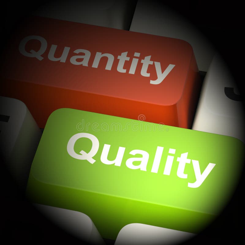 Qualidade Vs Quantidade Cartaz Que Representa O Equilíbrio Entre A ...