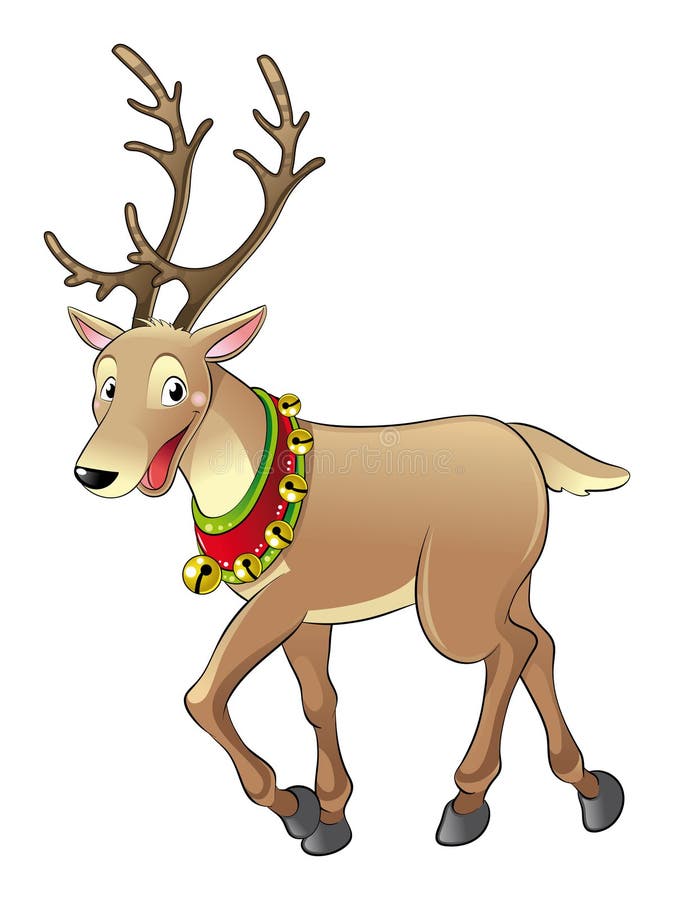 Rendier voor Kerstmis vector illustratie. Illustration of grappig - 7091682