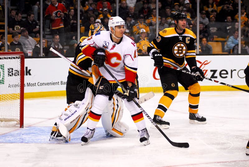 Rene Bourque Calgary Flames Editorial Stock Image - Image of pastime ...