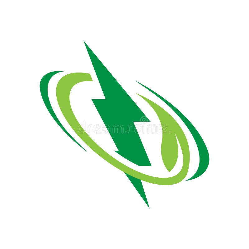Renewable Eco Green Energy Logo Vector Illustrations Stock Vector ...