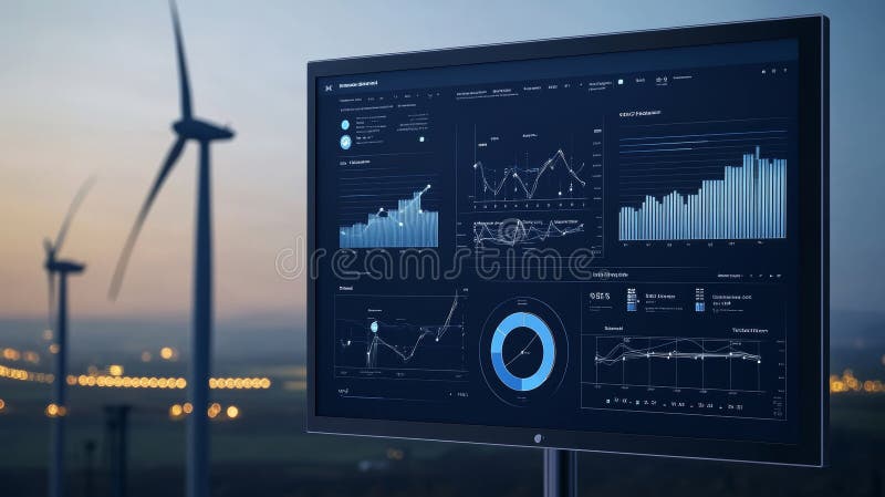 Renewable Energy Analytics Dashboard Wind Turbine Efficiency Metrics ...