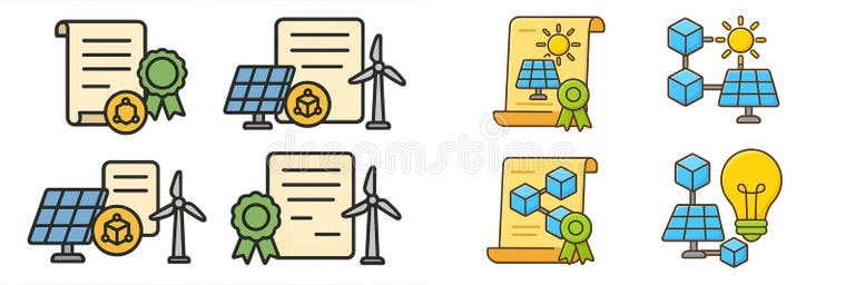 Renewable Energy Certification Process Featuring Solar Panels and Wind ...