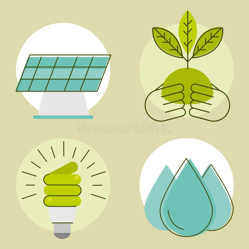 Renewable energy design stock vector. Illustration of vector - 227922203