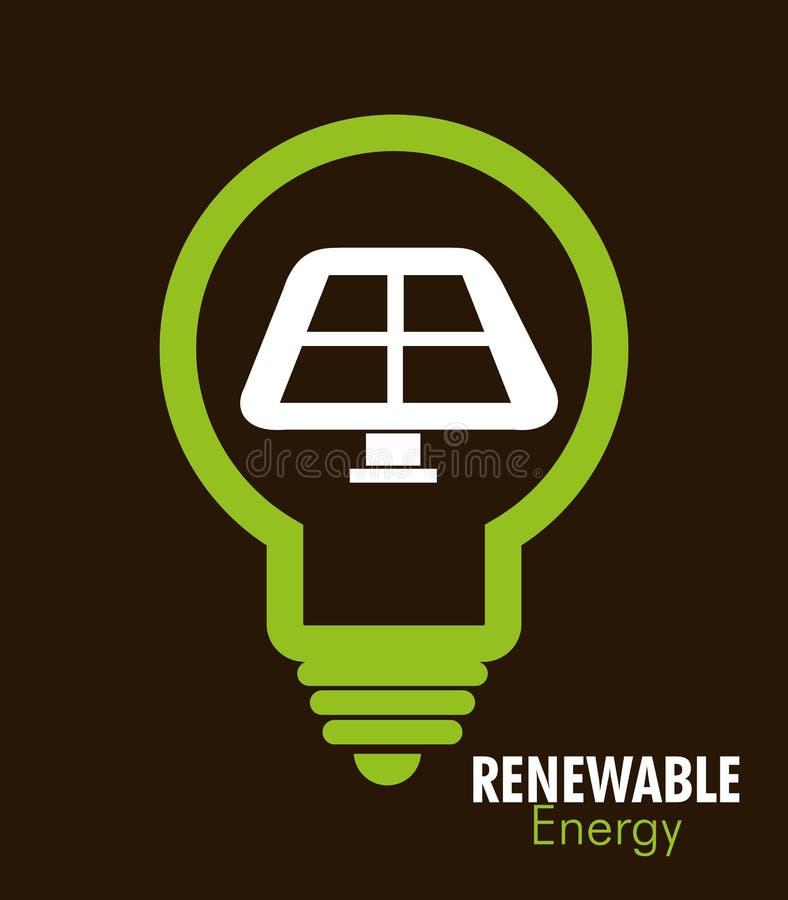 Renewable energy design stock illustration. Illustration of solar ...