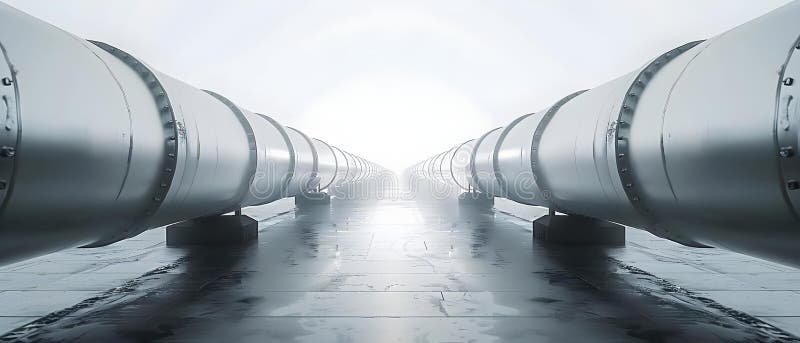 Renewable Energy Future: Hydrogen Pipeline Symphony. Concept ...