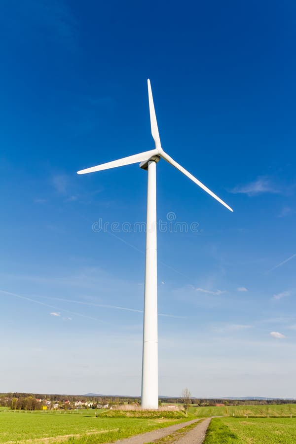 Renewable Energy Generation with Wind Turbine Stock Image - Image of ...