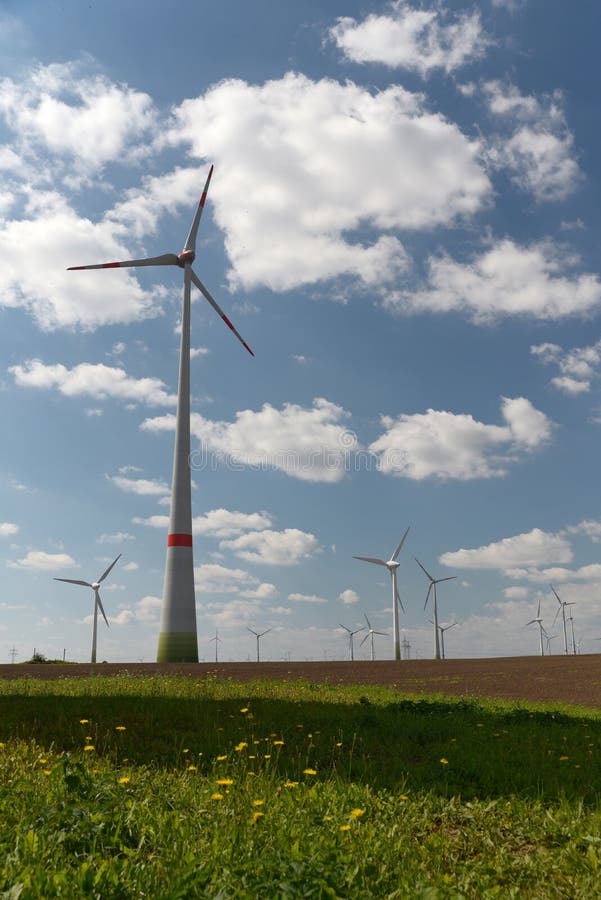 Renewable Energy Generation - Wind Turbines in the Landscape Stock ...