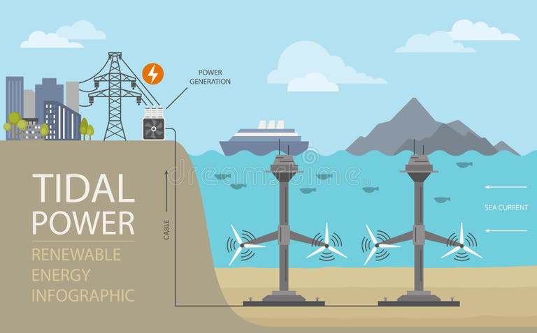 Renewable Energy Infographic Tidal Power Stock Illustrations – 99 ...