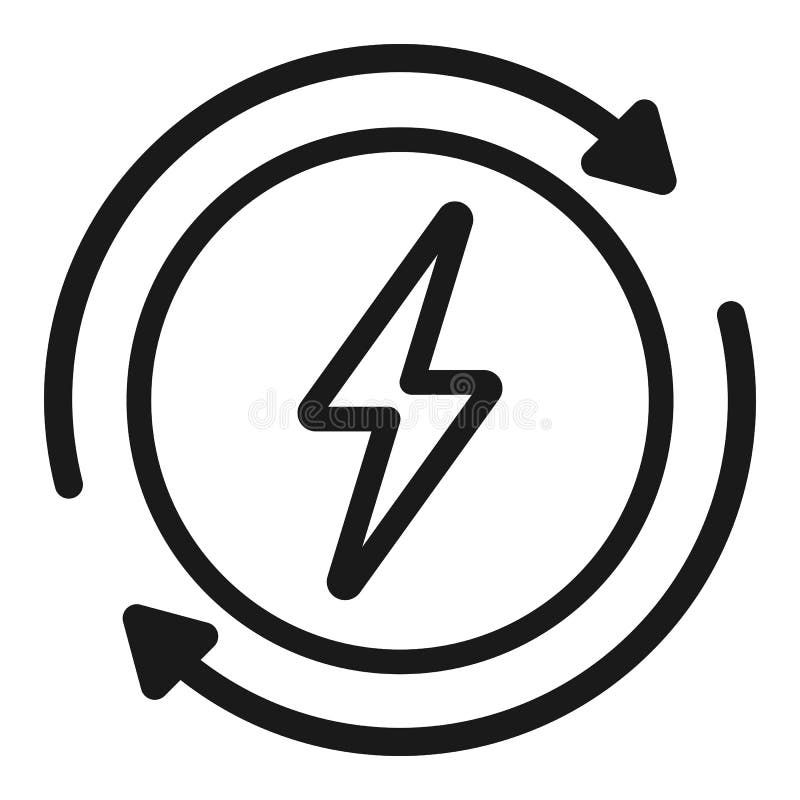 Renewable Energy Line Icon. Solar Energy Vector Illustration Stock ...