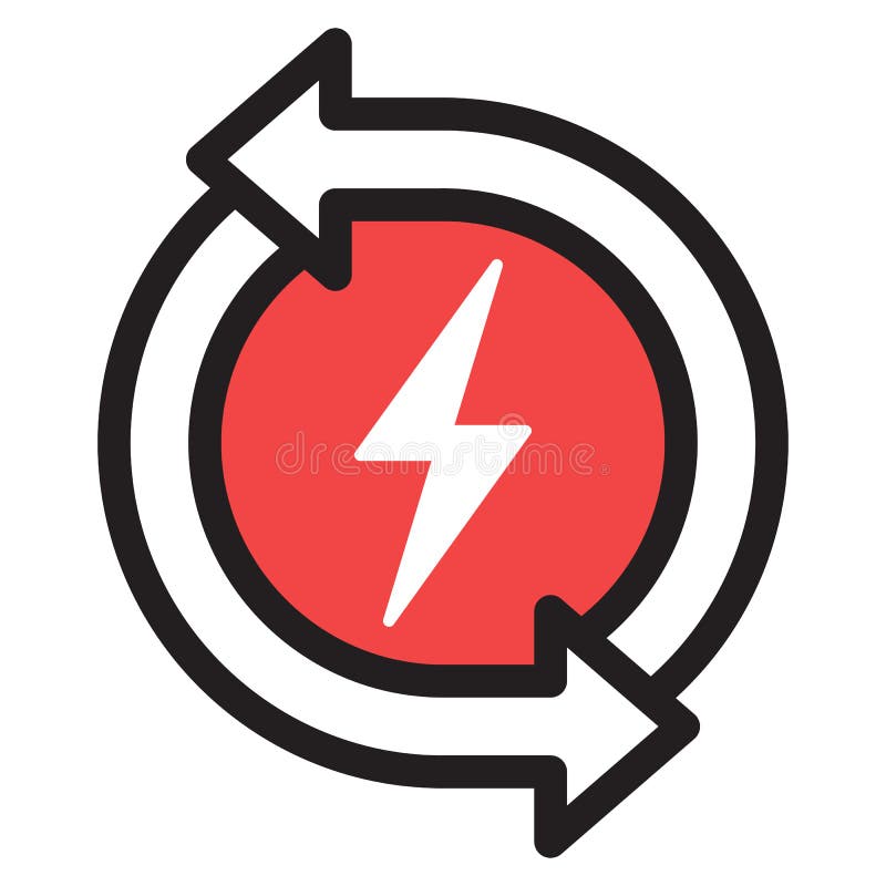 Renewable Energy Line Icon. Solar Energy Vector Illustration Stock ...