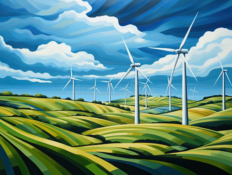 Renewable Energy Llustration Design Stock Illustration - Illustration ...