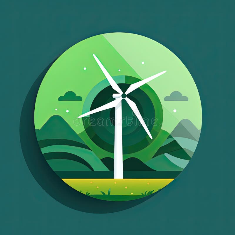 Renewable Energy Llustration Design Stock Illustration - Illustration ...