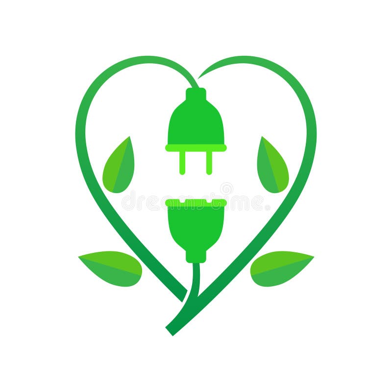 Renewable Energy Logo Template Vector Icon Design, Green Plug Power ...