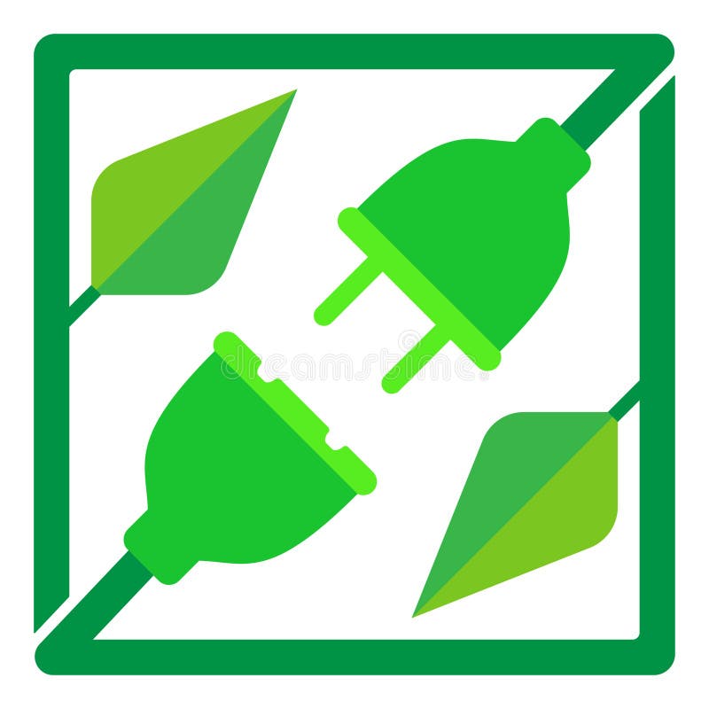 Renewable Energy Logo Template Vector Icon Design, Green Plug Power ...
