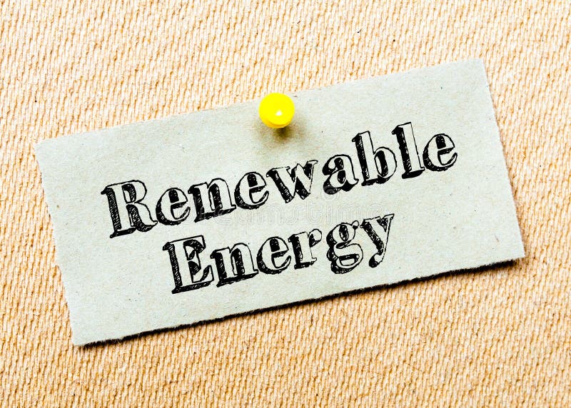 Renewable Energy Message stock image. Image of billboard - 51263597