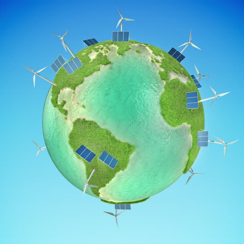 Energy for our planet stock illustration. Illustration of earth - 11838419