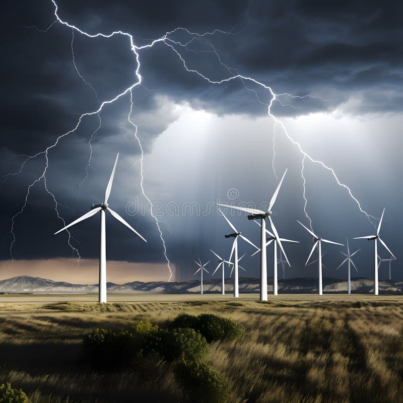 Renewable Energy Solar Power Wind Power Sustainability Dy Generative AI ...