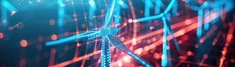 Renewable Energy Sources Visualized with Abstract 3D Models and Vibrant ...