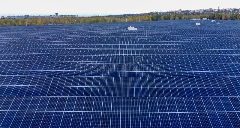 Renewable Energy and Sustainable Development. Photovoltaic Solar Panels ...