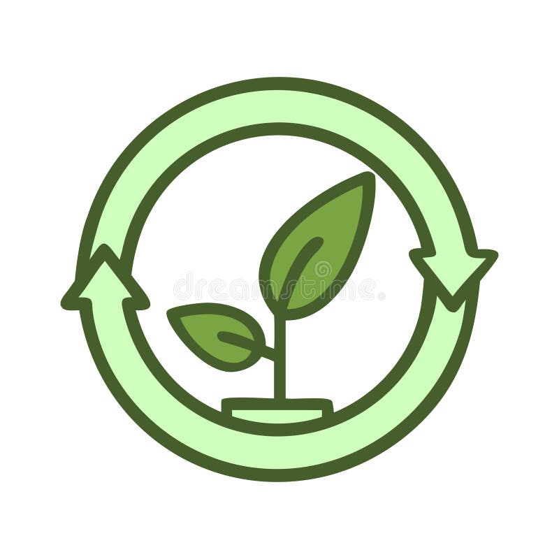 Renewable Resources Recycling Icon Stock Vector - Illustration of ...
